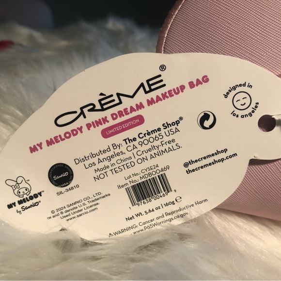 creme | Bags | The Creme Shop X My Melody Limited Edition Makeup Bag ...
